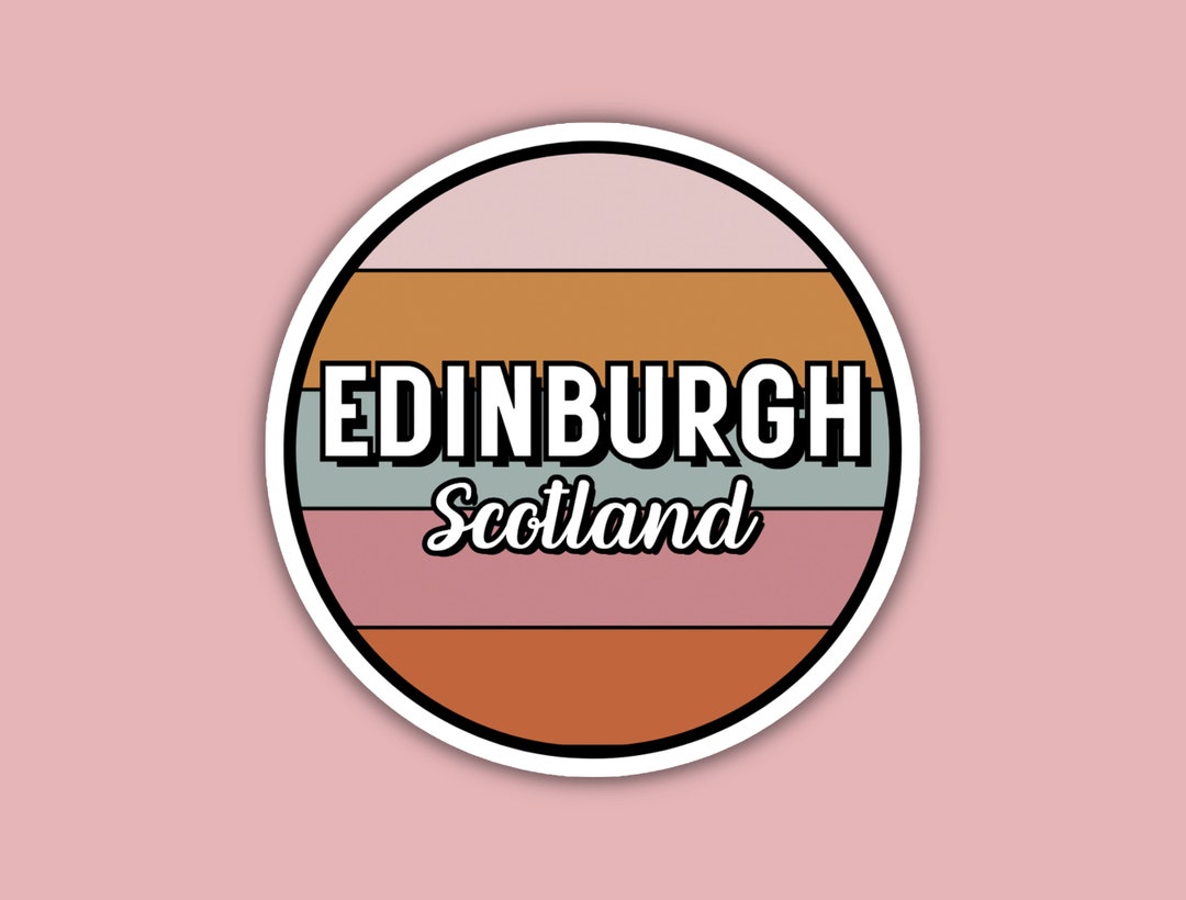 Edinburgh Scotland Travel Sticker, 2.5" Multiple Colors, Vinyl Laptop ...