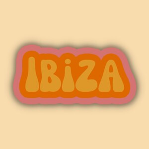 Ibiza Travel Sticker, Multiple Colors, Vinyl Laptop Water Bottle ...