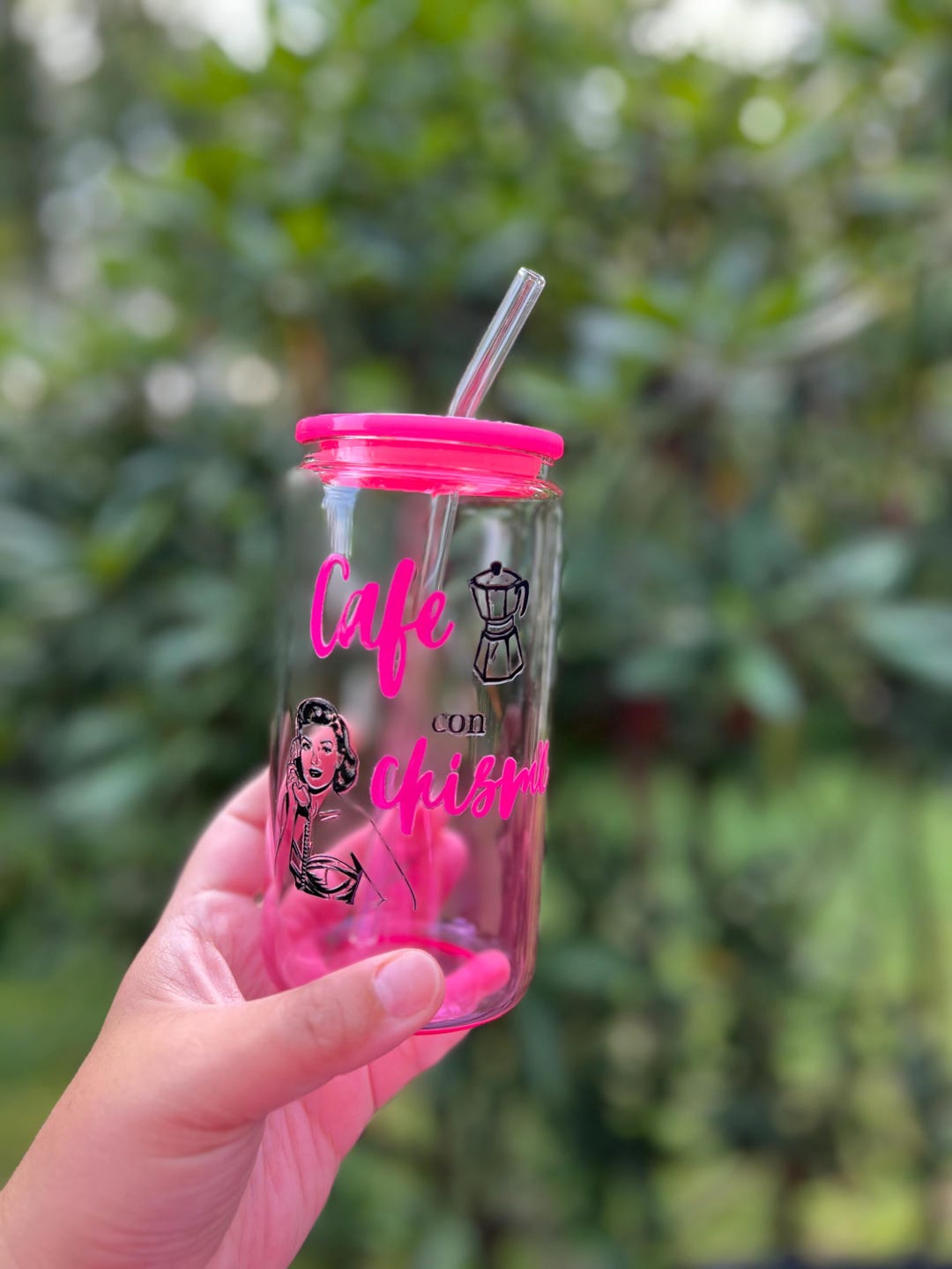 Cafe Con Chisme Glass Tumbler | Cafecito Y Chisme Libby Cup | Iced ...