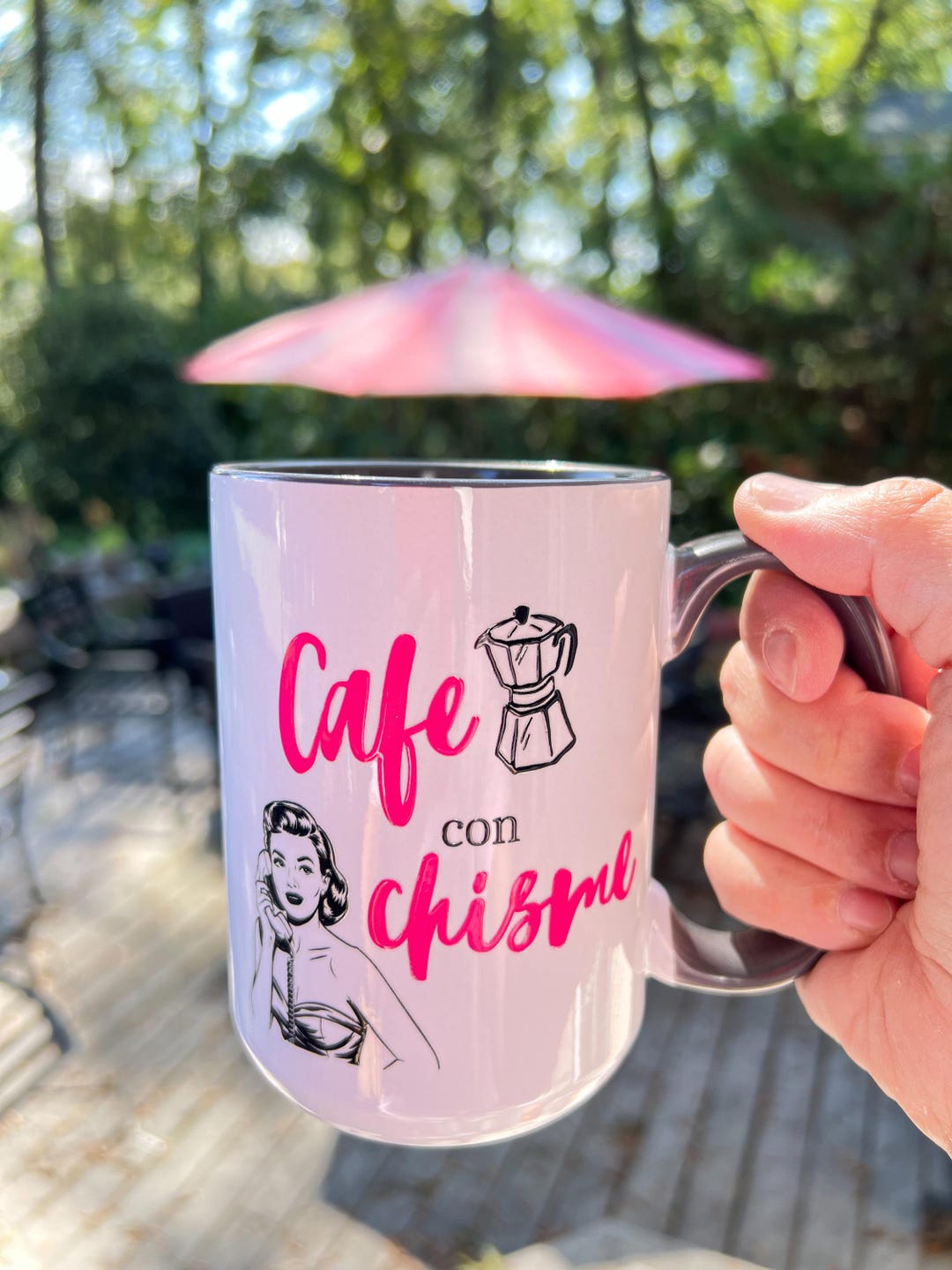 Cafe Con Chisme Mug | Cafecito Y Chisme Coffee Cup | Gift for Mother's ...