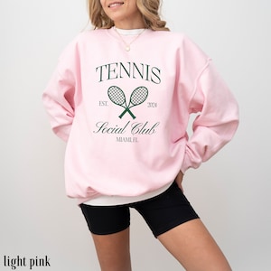 Custom Tennis Sweatshirt Personalized Tennis Club Sweatshirt Tennis ...