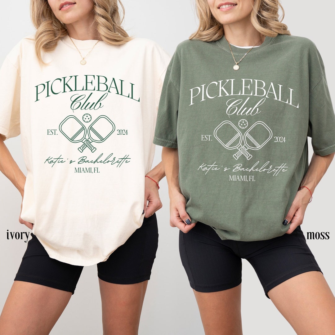 Custom Pickleball Bachelorette Party Shirt Personalized Pickleball Team ...