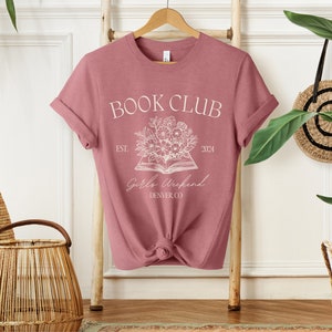 Custom Book Club Shirt Reading Shirt Personalized Book Club T-shirt ...