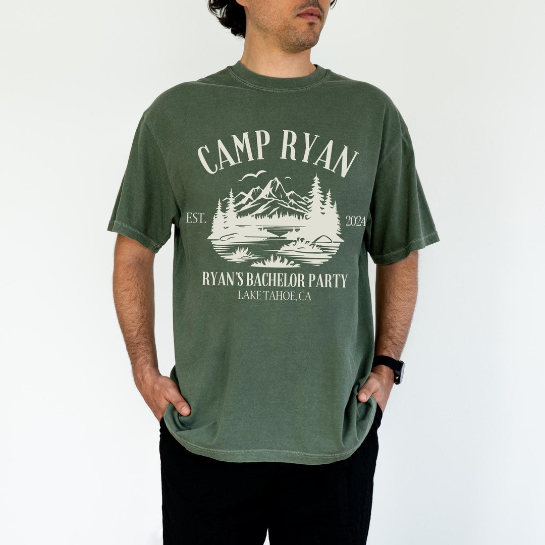 Custom Camping Bachelor Party Shirts Cabin Bachelor Party Trip Shirts ...