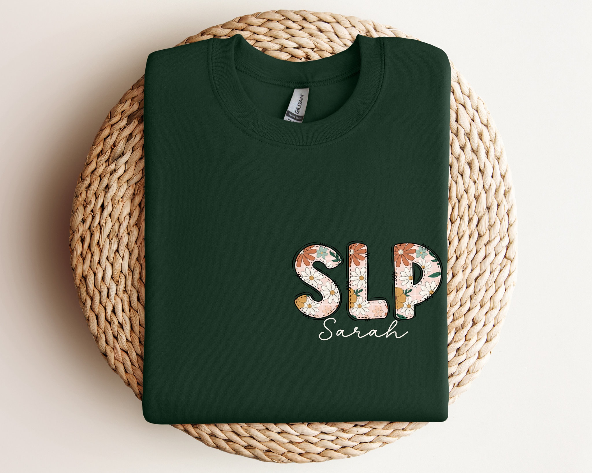 Custom SLP Sweatshirt Personalized Speech Language Pathologist Crewneck ...