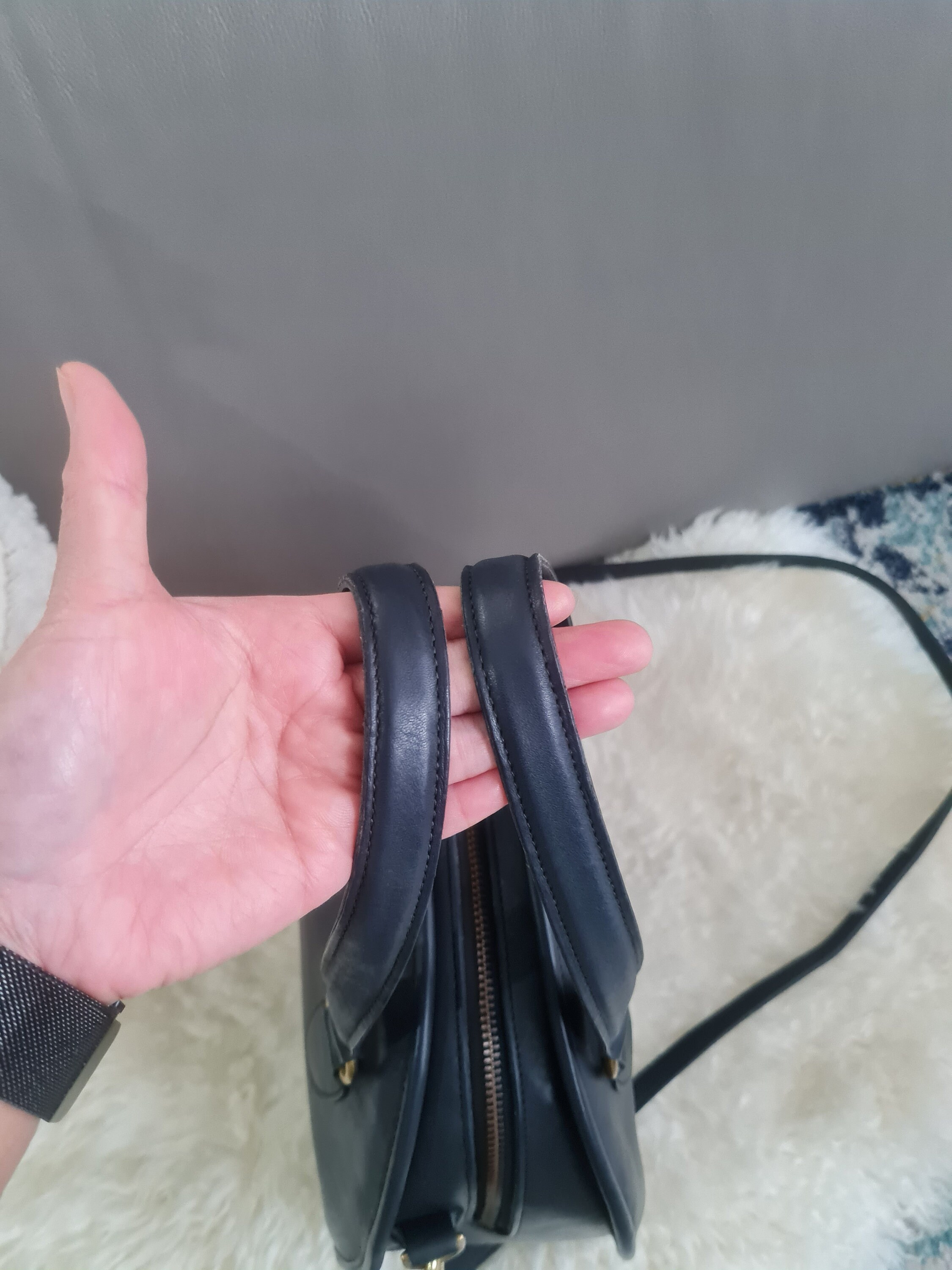 Navy Vintage Coach Chadwick Satchel 9928 - Etsy