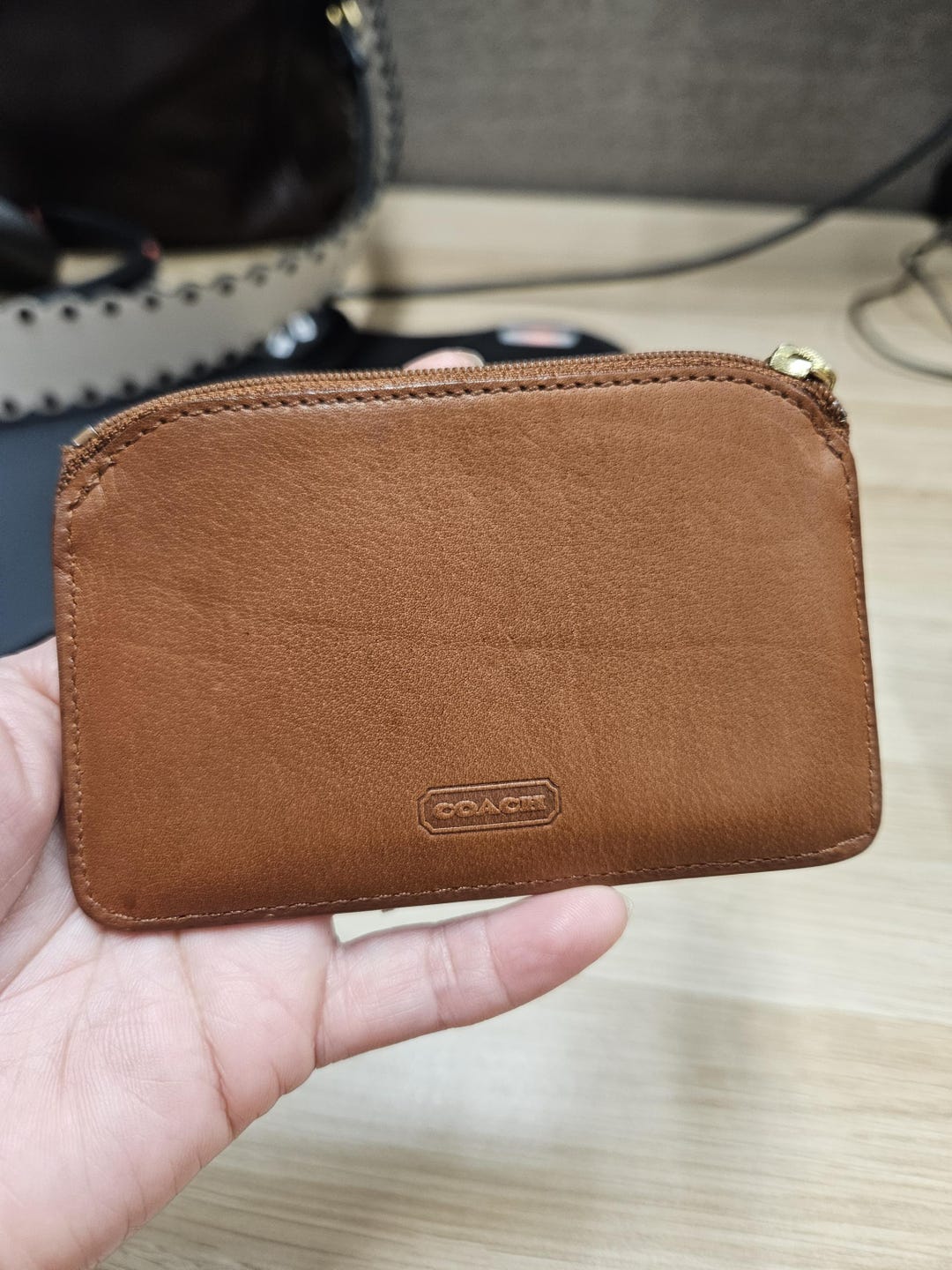 British Tan Vintage Coach Coin Purse - Etsy