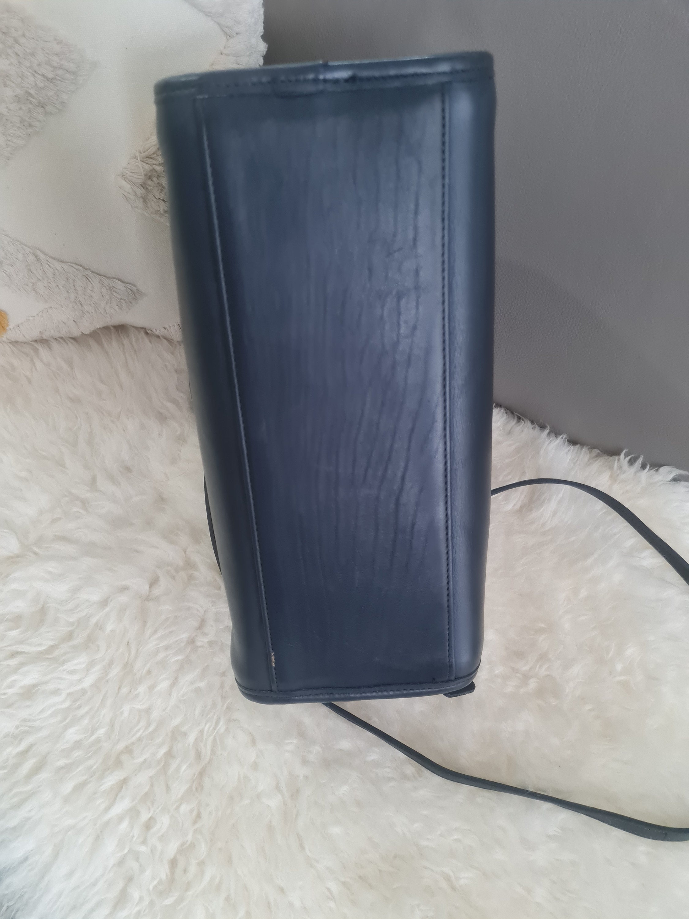 Navy Vintage Coach Chadwick Satchel 9928 - Etsy