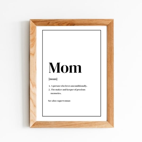 Mom Definition - Etsy