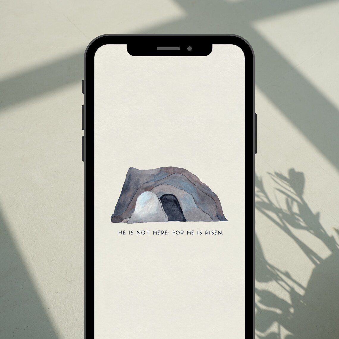 He is Not Here for He is Risen, Jesus Christ, Minimal Modern Easter ...