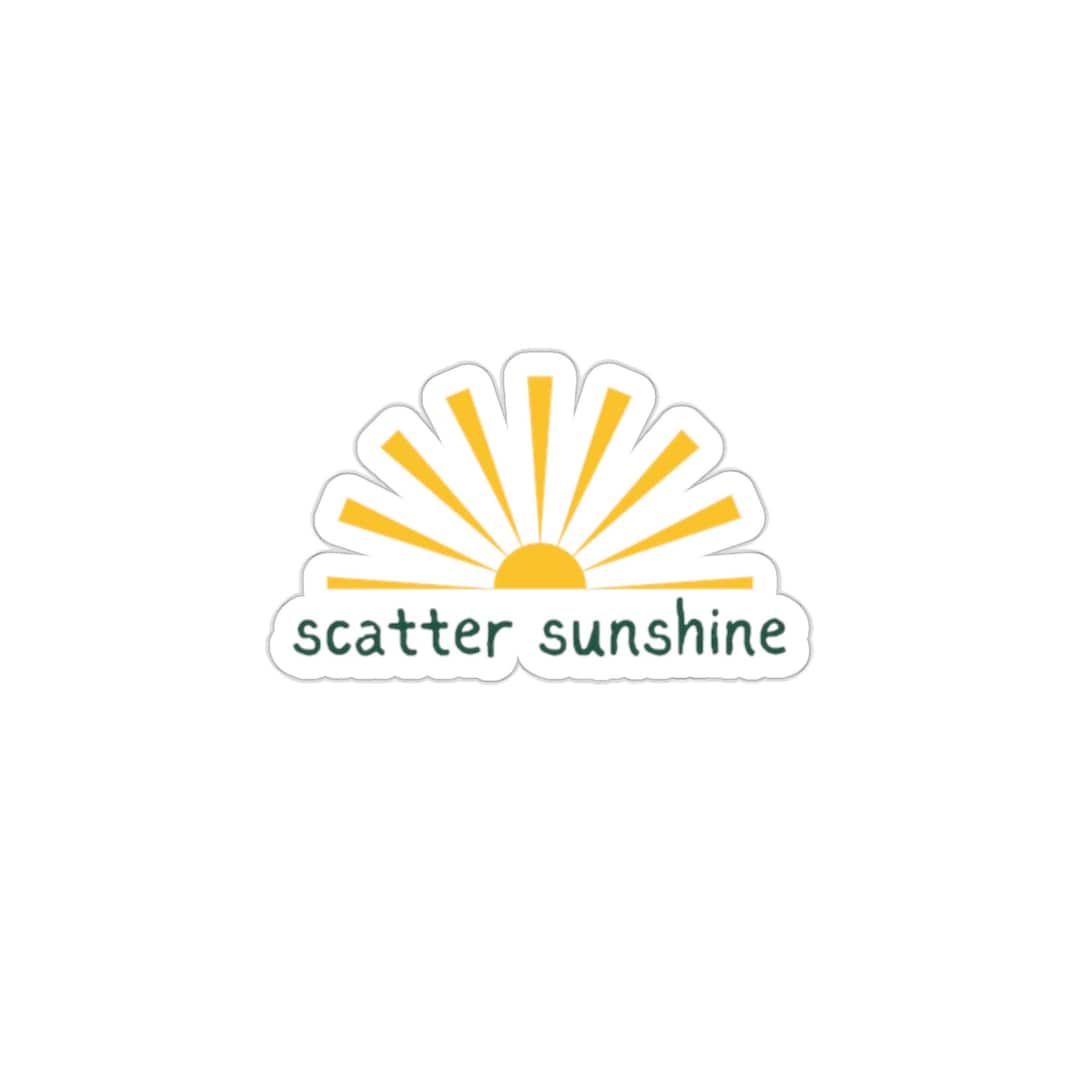 Scatter Sunshine, Die-cut Stickers, Cute Sun, Phone, Water Bottle ...