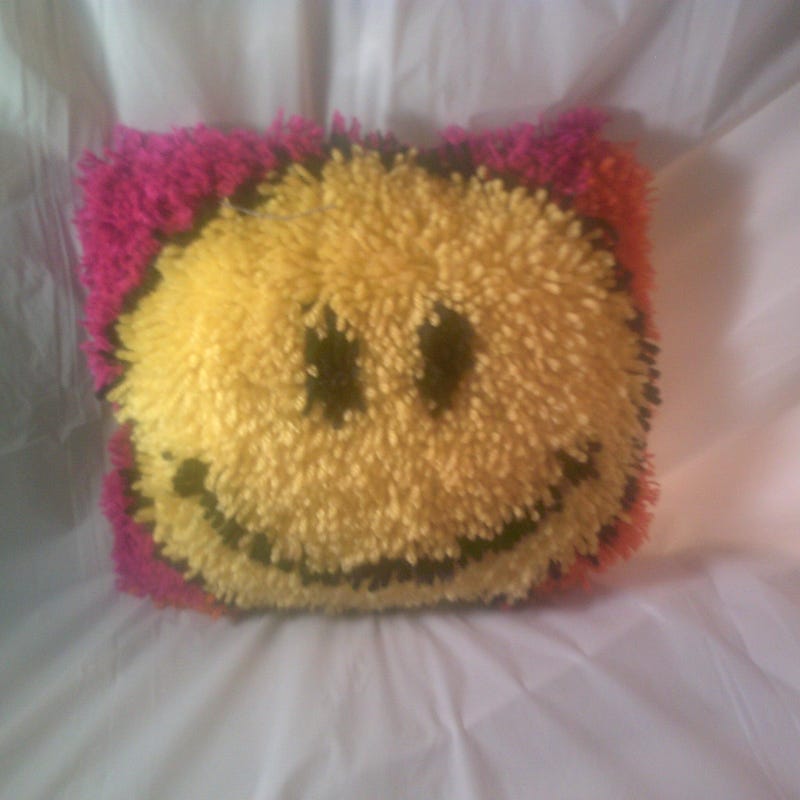 Smiley Face Pillow - Etsy