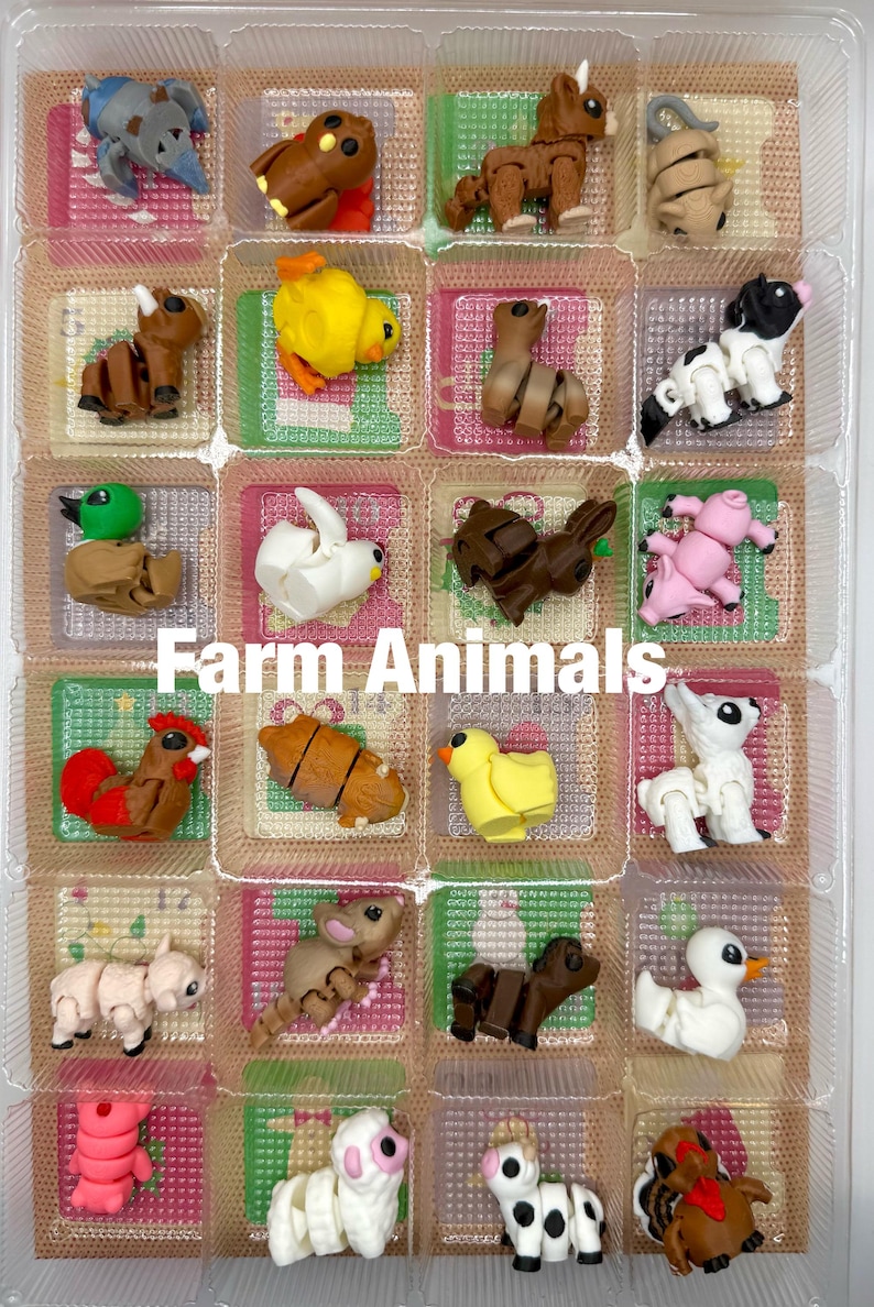 Themed Advent Calendar for Christmas Filled With Mini Animals ...