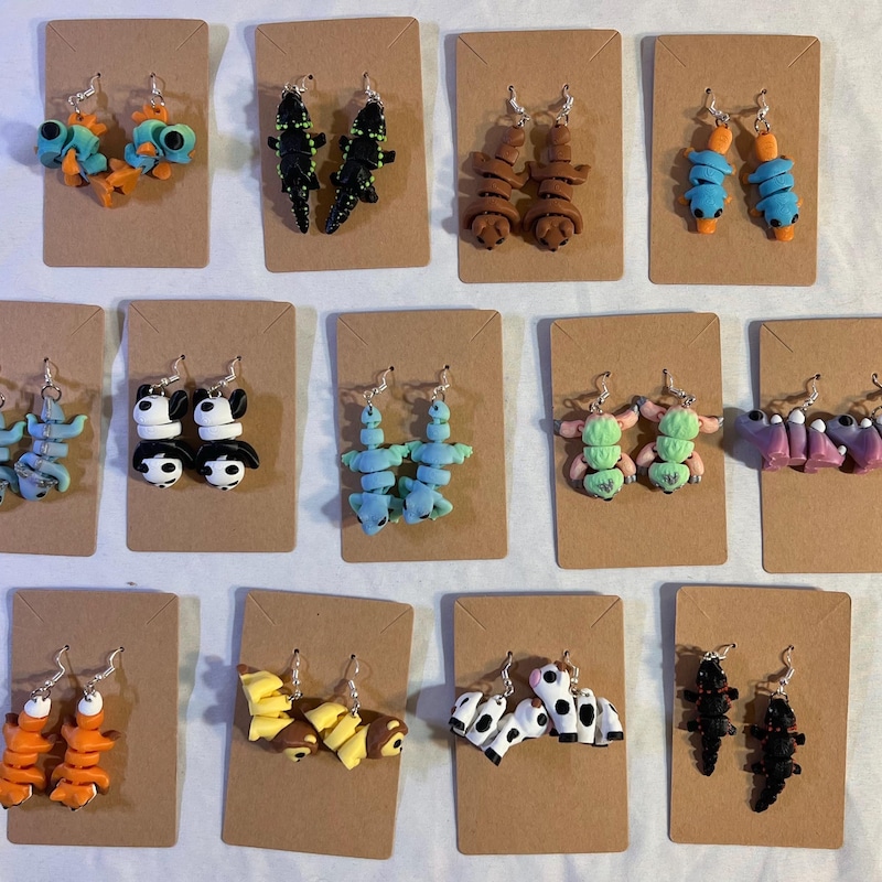 3d Printed Earrings - Etsy