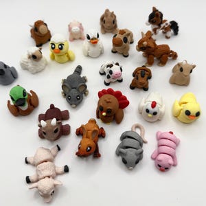 3D Printed Random Mini Articulated Animals - Etsy