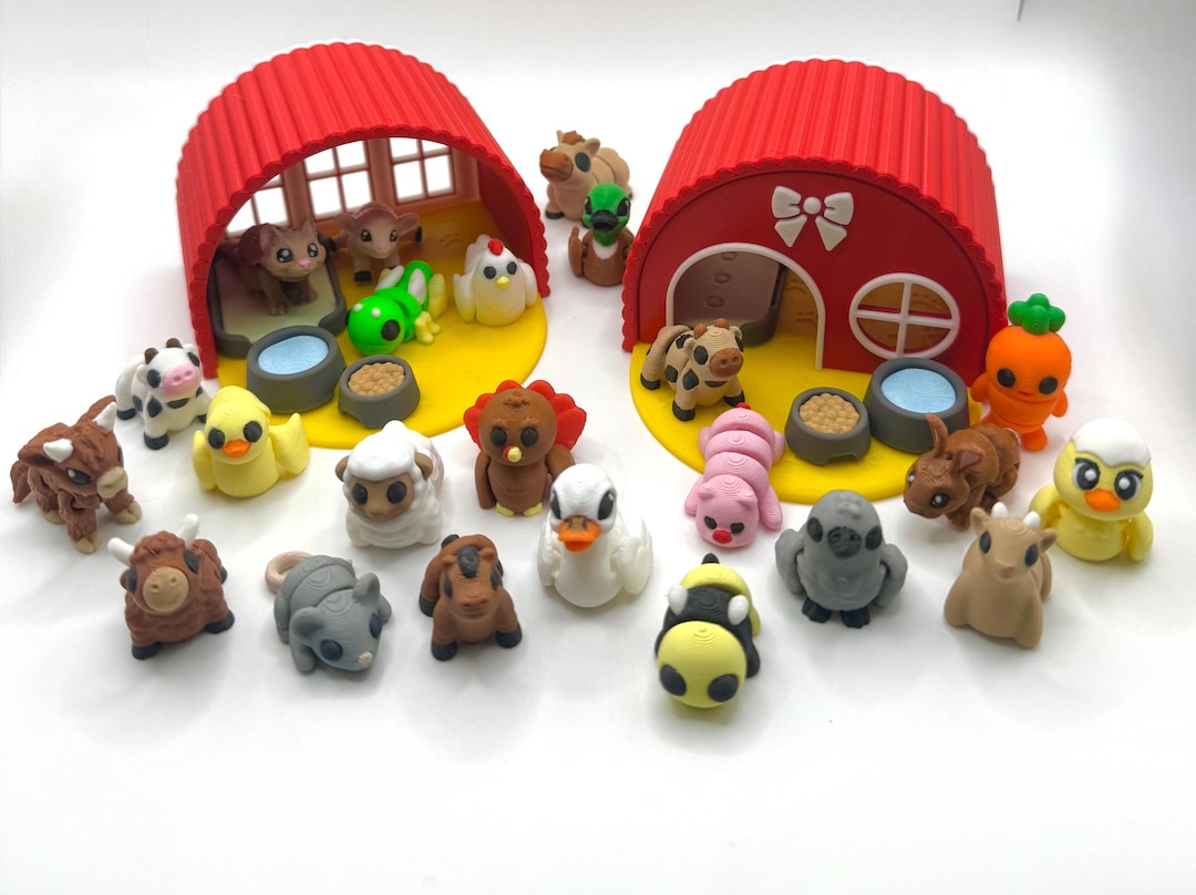 Farm Play Set With Farm Animals - Etsy