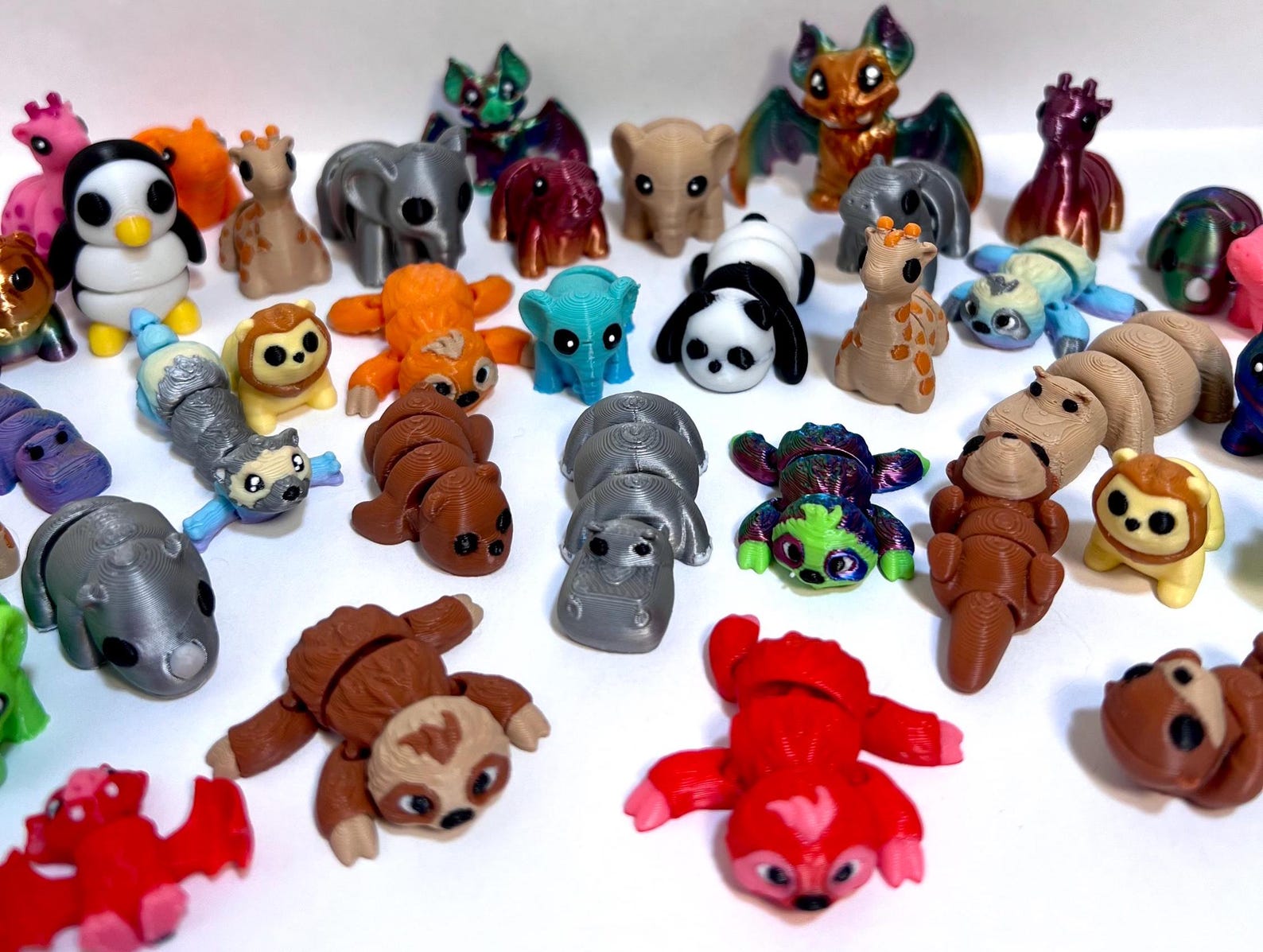 Zoo Animals - Mini Articulated Animals - 3D Printed - Etsy
