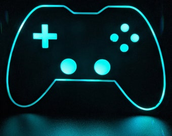 Large LED Nostalgic Nintendo Inspired Game Controller Sign for Video ...