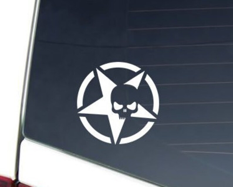 Star & Skull Decal - Etsy