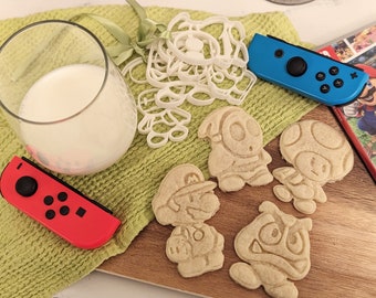 Mario Bros Cookie Cutter Set / Super Mario Bros Cooke Cutters - Etsy