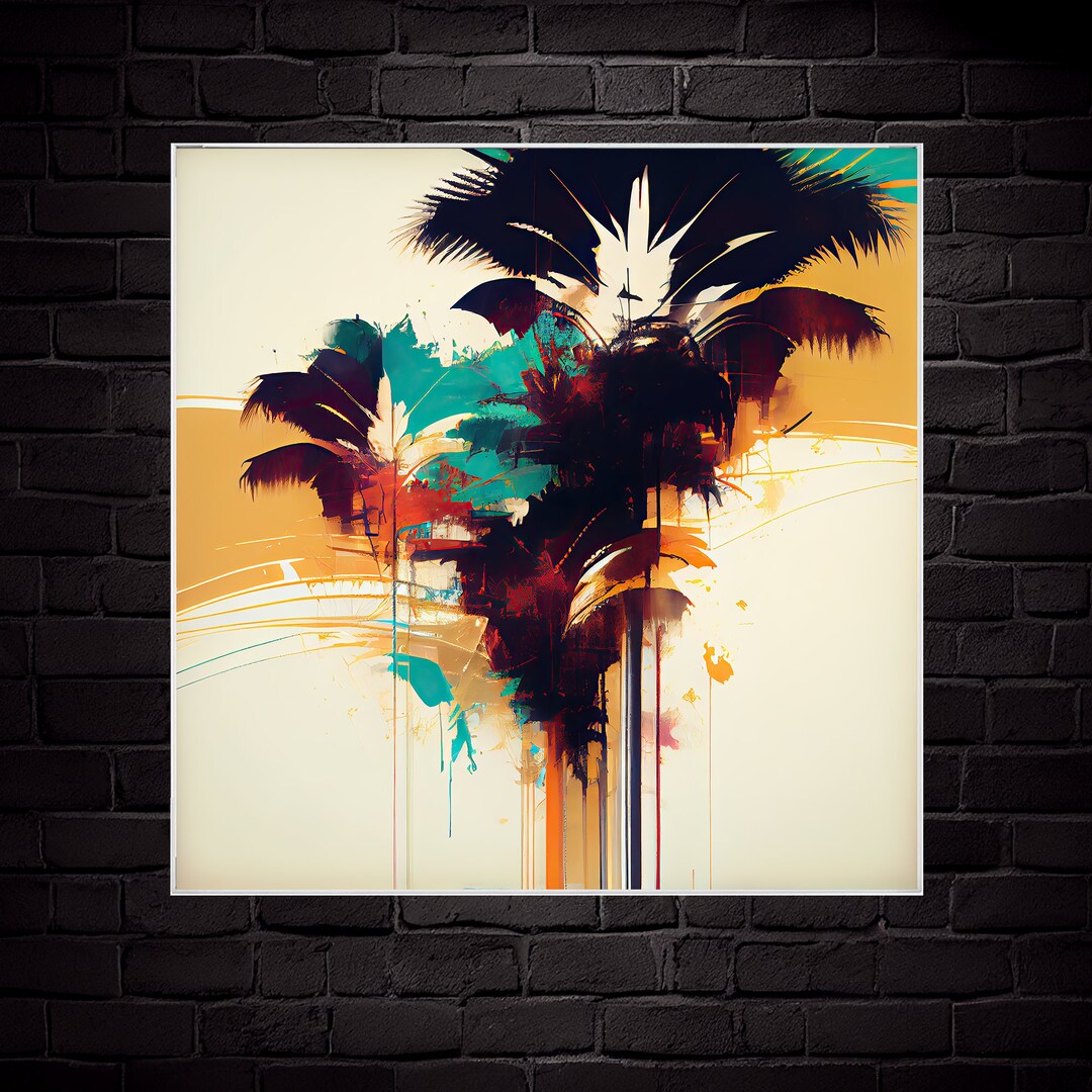 Palm Trees - Abstract #2 - Etsy