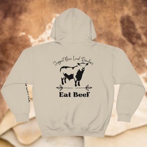 Cattle Brand Sweatshirt, Support Your Local Ranchers, Custom Ranch Name ...
