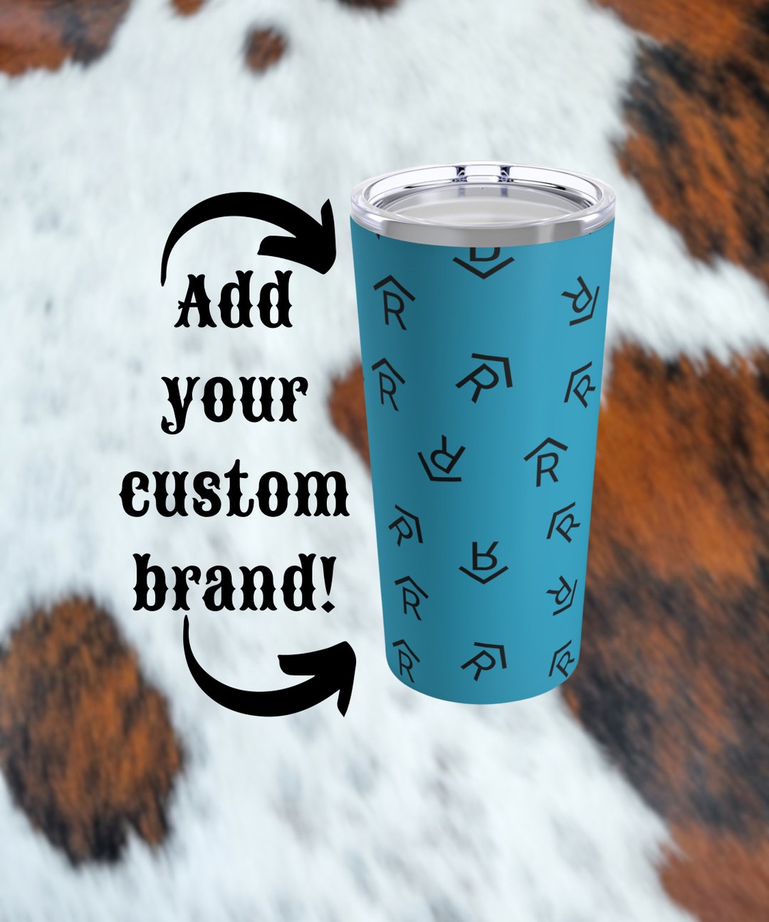 Custom Brand Tumbler, Cattle Brand Coffee Cup, Custom Cowboy Mug ...