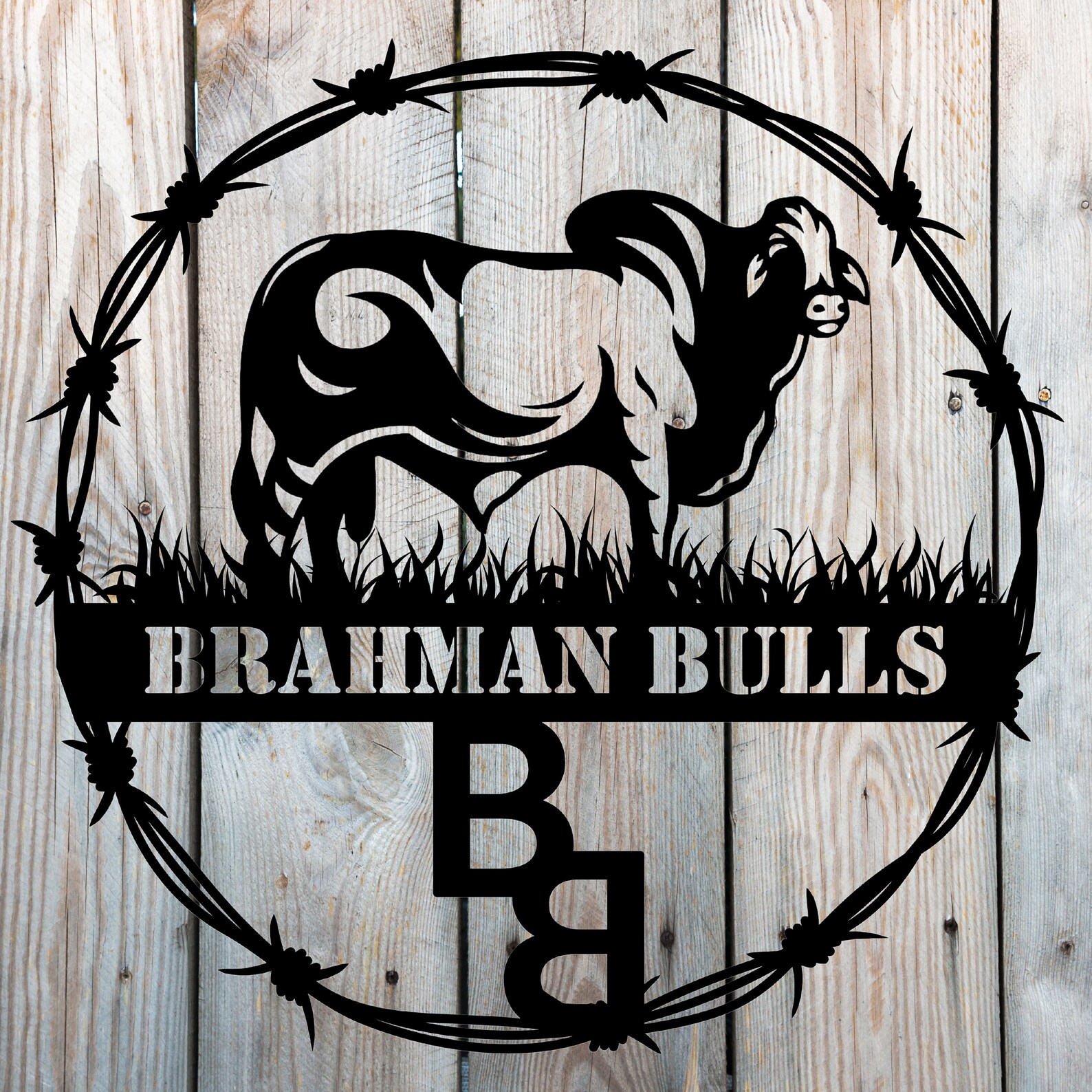 Cattle Brand Metal Sign Custom Name Sign Livestock Brand - Etsy