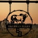 Cattle Brand Metal Sign, Custom Name Sign, Livestock Brand Metal Wall ...