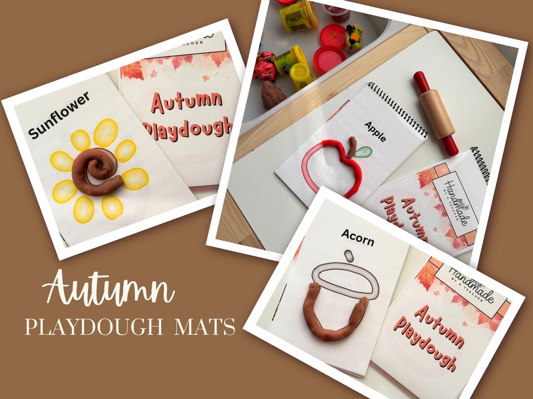 Autumn Playdough Mats | Printable Fall Fine Motor & Color Matching ...