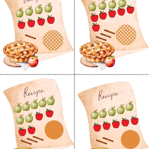 Apple Pie Sensory Bin Activity: Handmade by a Teacher Printable Recipe ...