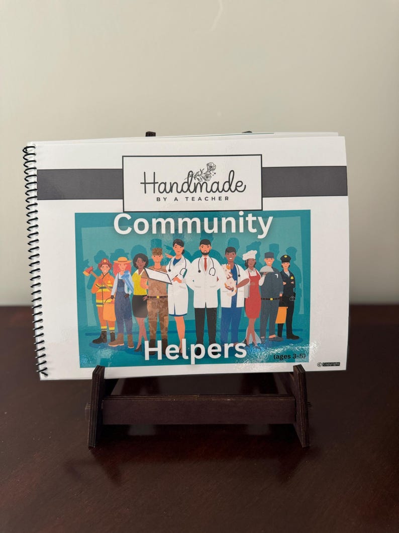Community Helpers Fully Assembled Activity Book for Ages 3-5 ...