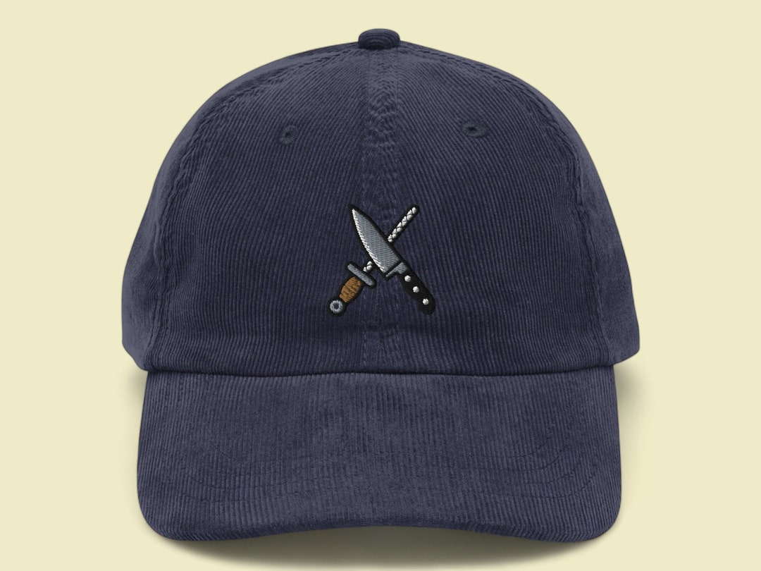 Chef Knife X Honing Rod Corduroy Hat Gift for Chef Cook Chef Knife Hat ...
