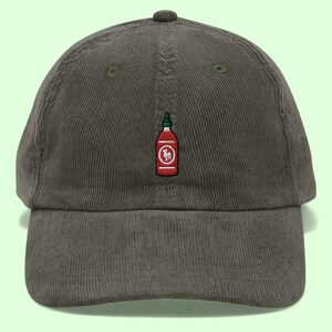 Sriracha Corduroy Hat Hot Sauce Cap Embroidery Hat Sriracha Gift - Etsy
