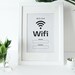 Wifi Password Display Guest Wifi Sign Printable Wifi Password Template ...