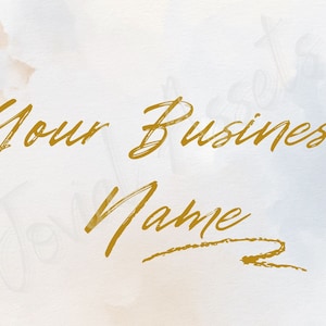 Business Name Desktop Wallpaper: Customizable PNG File (digital ...
