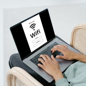 Guest Wifi Sign Printable: Minimalist Template (digital Download) - Etsy
