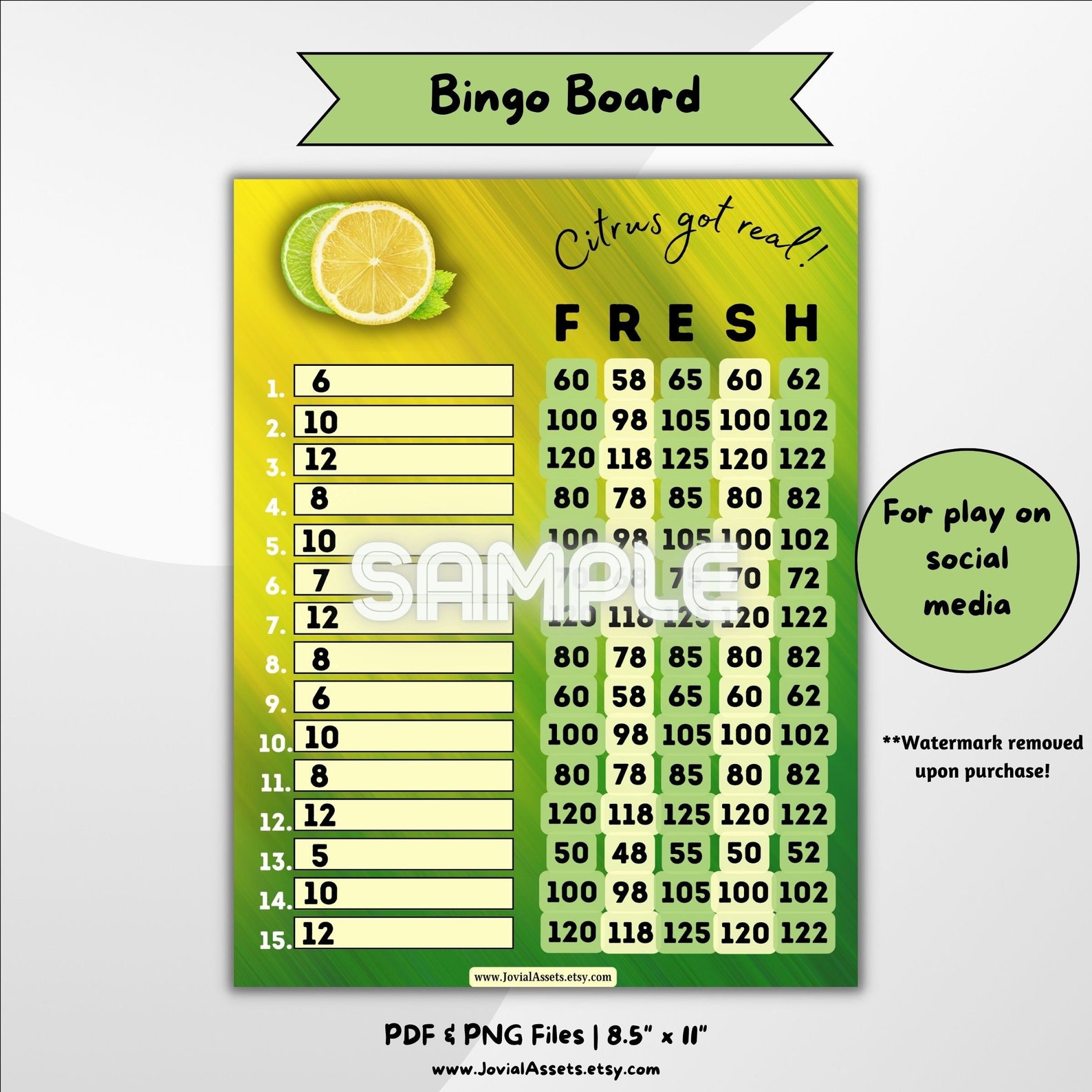Bingo Boards BNO Discreet Bingo Digital Bingo Boards PNG Bingo Boards ...