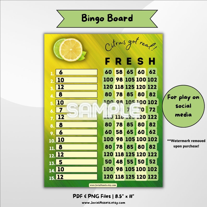Bingo Boards BNO Discreet Bingo Digital Bingo Boards PNG Bingo Boards ...