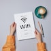 Wifi Password Display Guest Wifi Sign Printable Wifi Password Template ...
