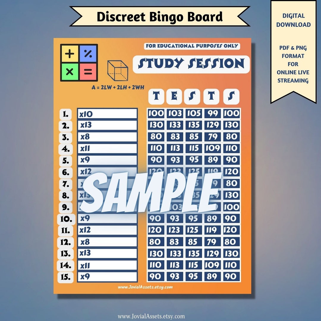 Bingo Boards Digital Bingo Board PYP Bingo Board WTA Bingo Board Bingo ...