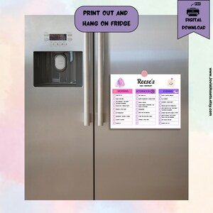 Kids Daily Checklist: Customizable Routine Chart (digital Download) - Etsy