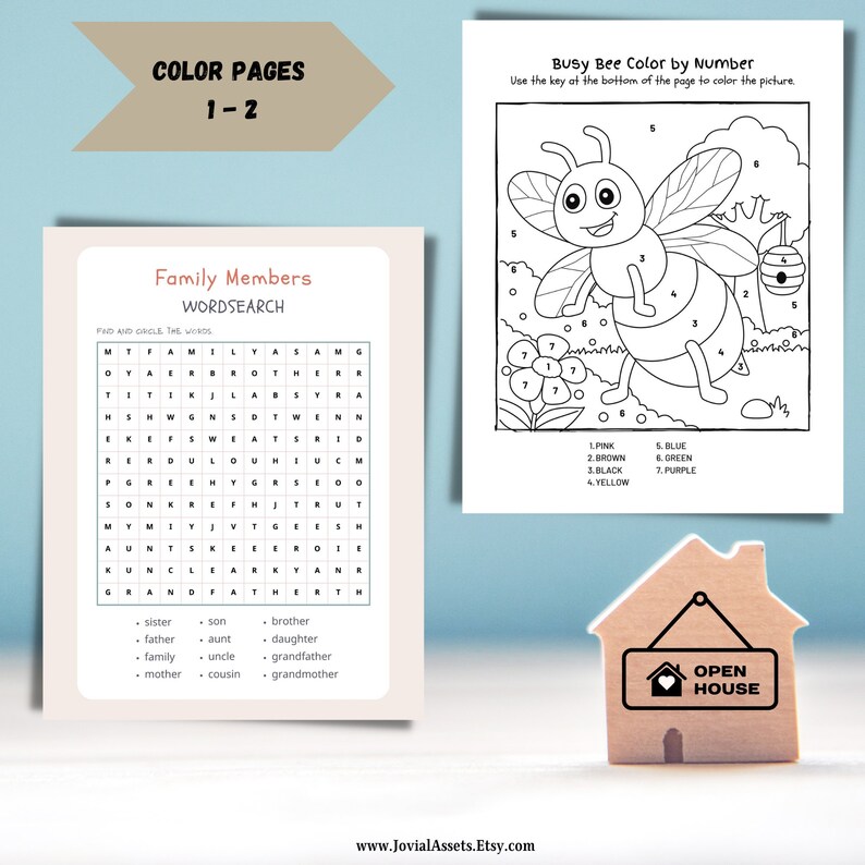 Open House Coloring Pages Kids Activities Real Estate Listing Open ...