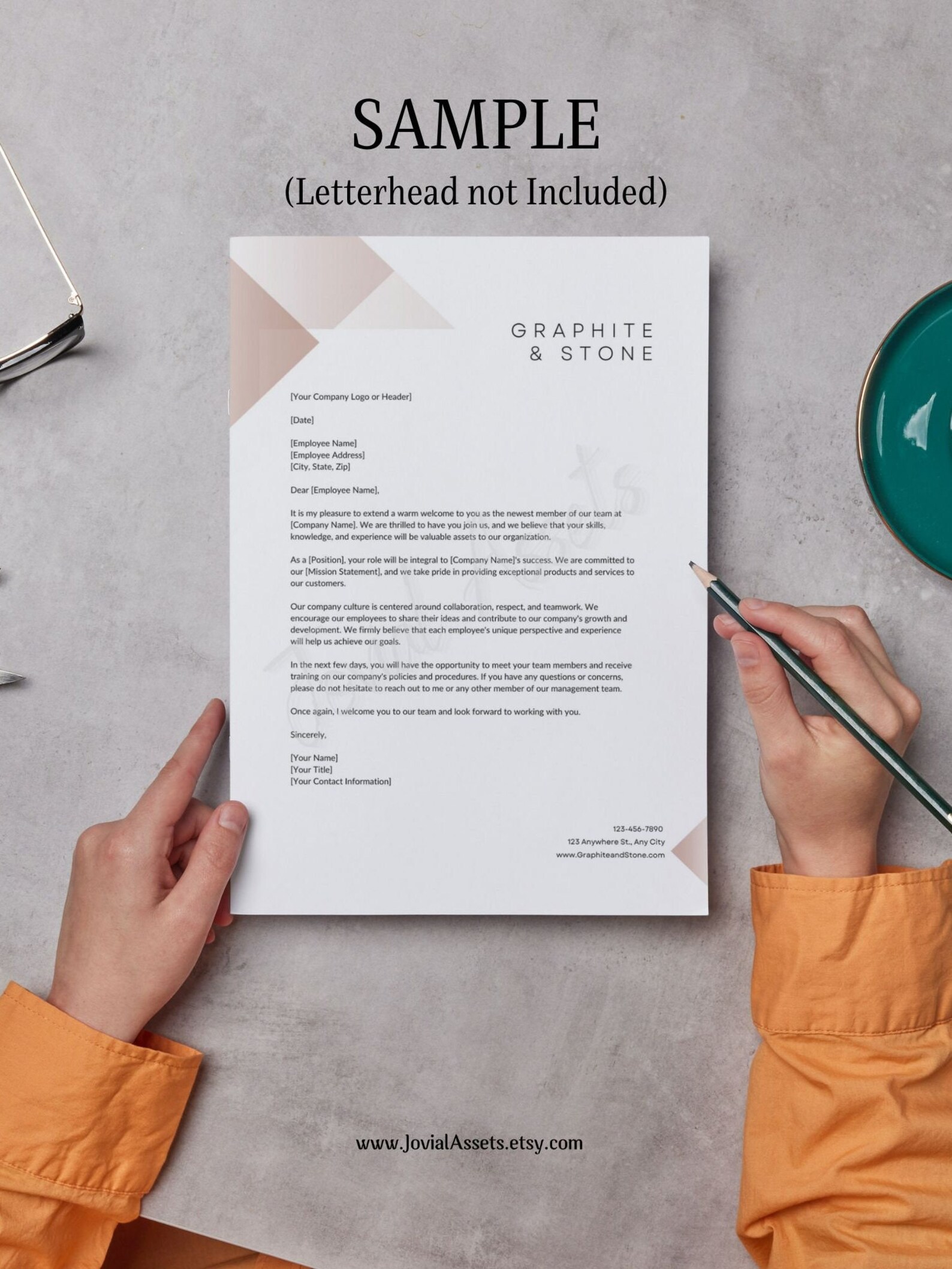 New Employee Welcome Letter | Professional Business Document | Human ...
