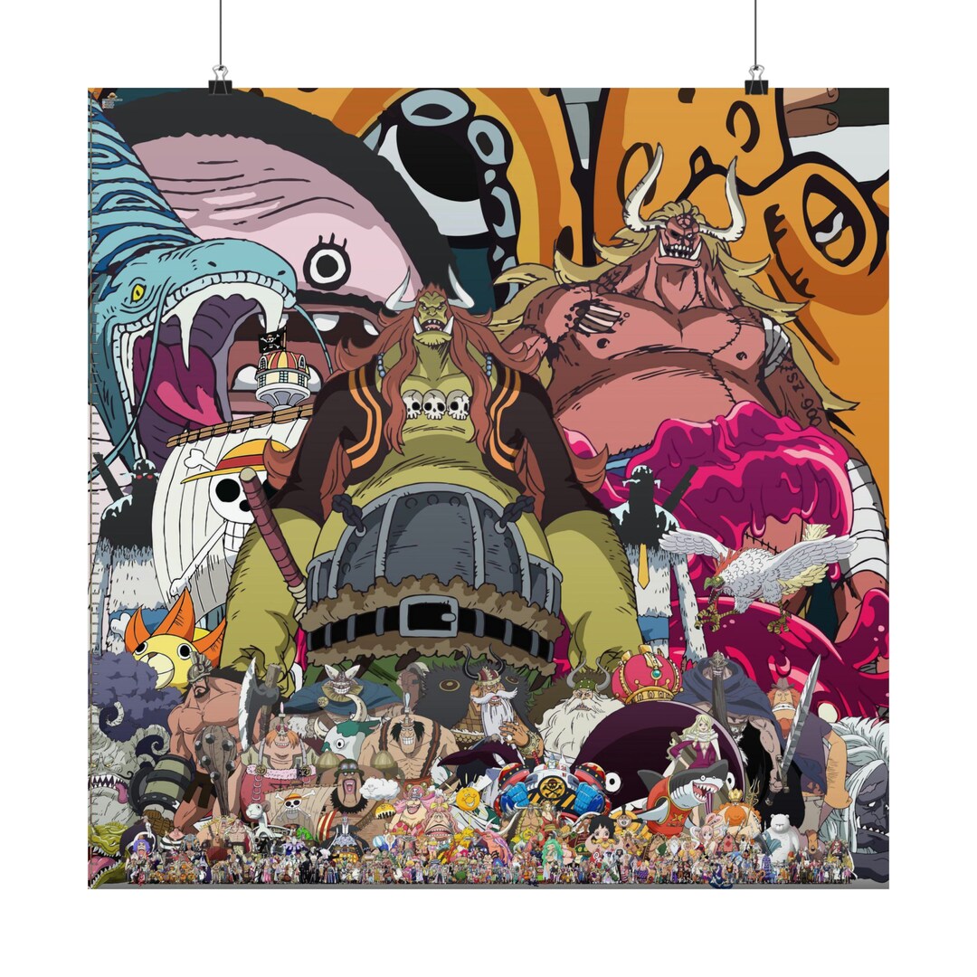 One Piece Poster All One Piece Characters - Etsy Canada