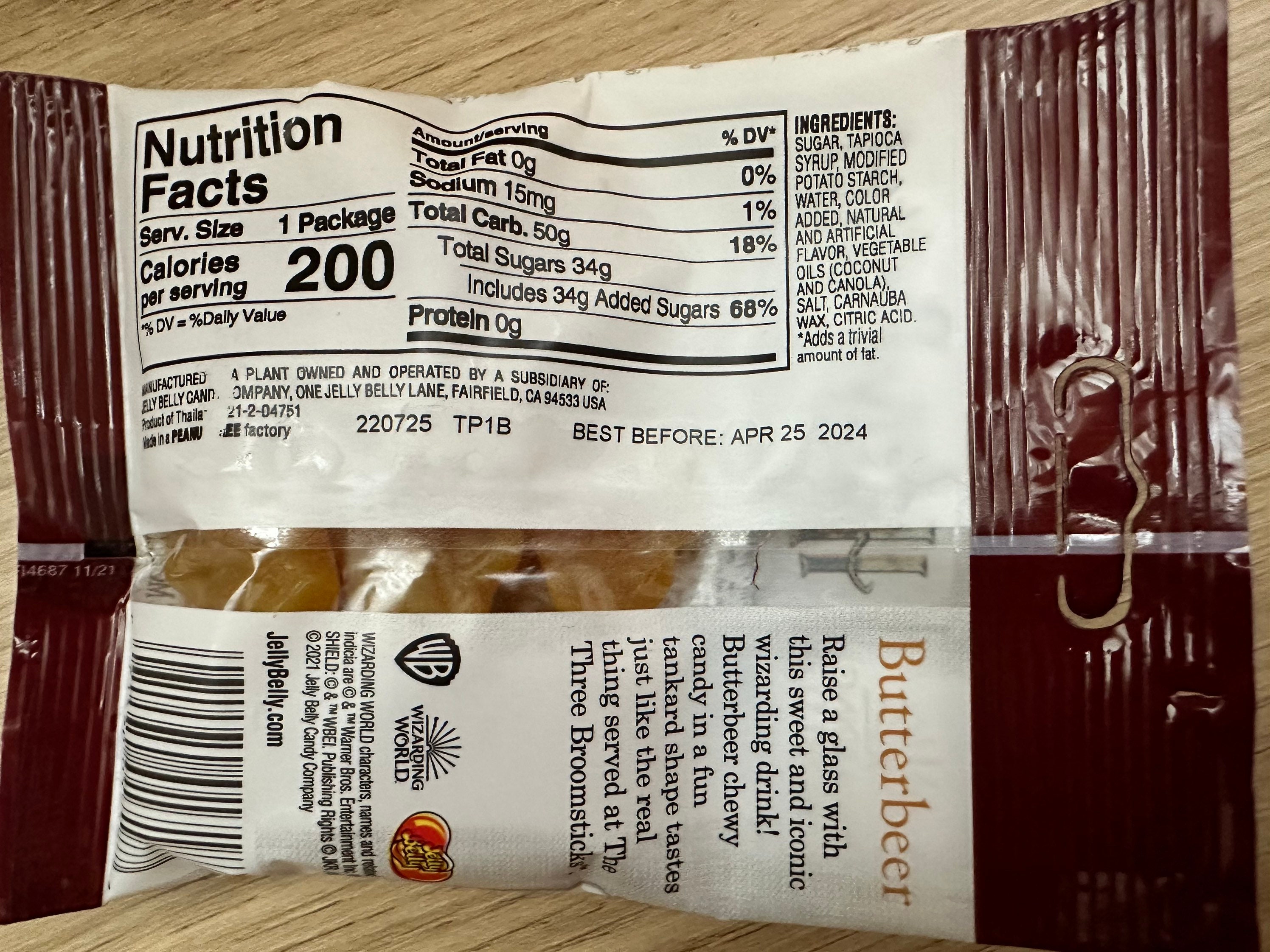 Harry Potter™ Butterbeer™ Chewy Candy 2.1 Oz Bag - Etsy