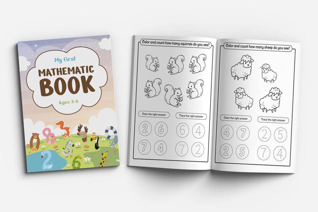 Printable Mathematic Book Activity Pages for Kids, Toddlers ...