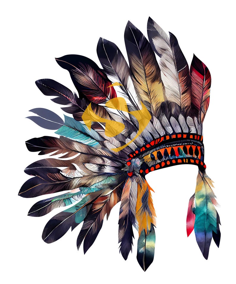 Colorful Native American Feather Headdress - War Bonnet - Etsy