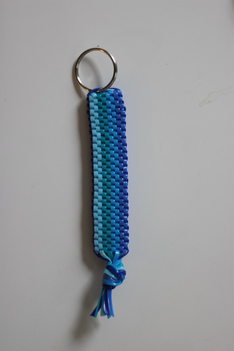 Plastic Thread Keychain//box Stitch - Etsy
