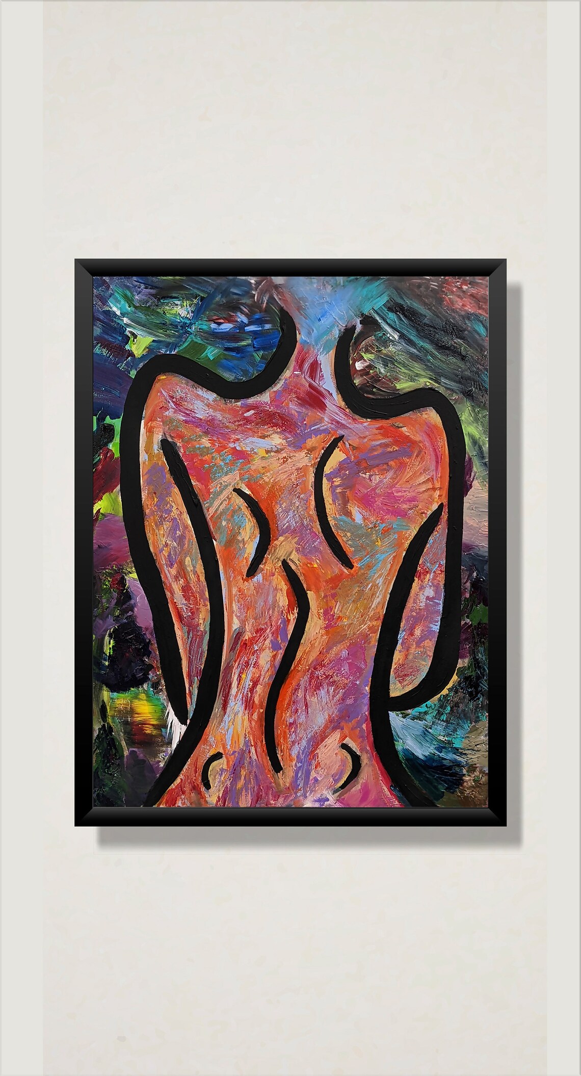 Title: the Insecure Hold Original Fine Art Painting Digital Print Easy ...